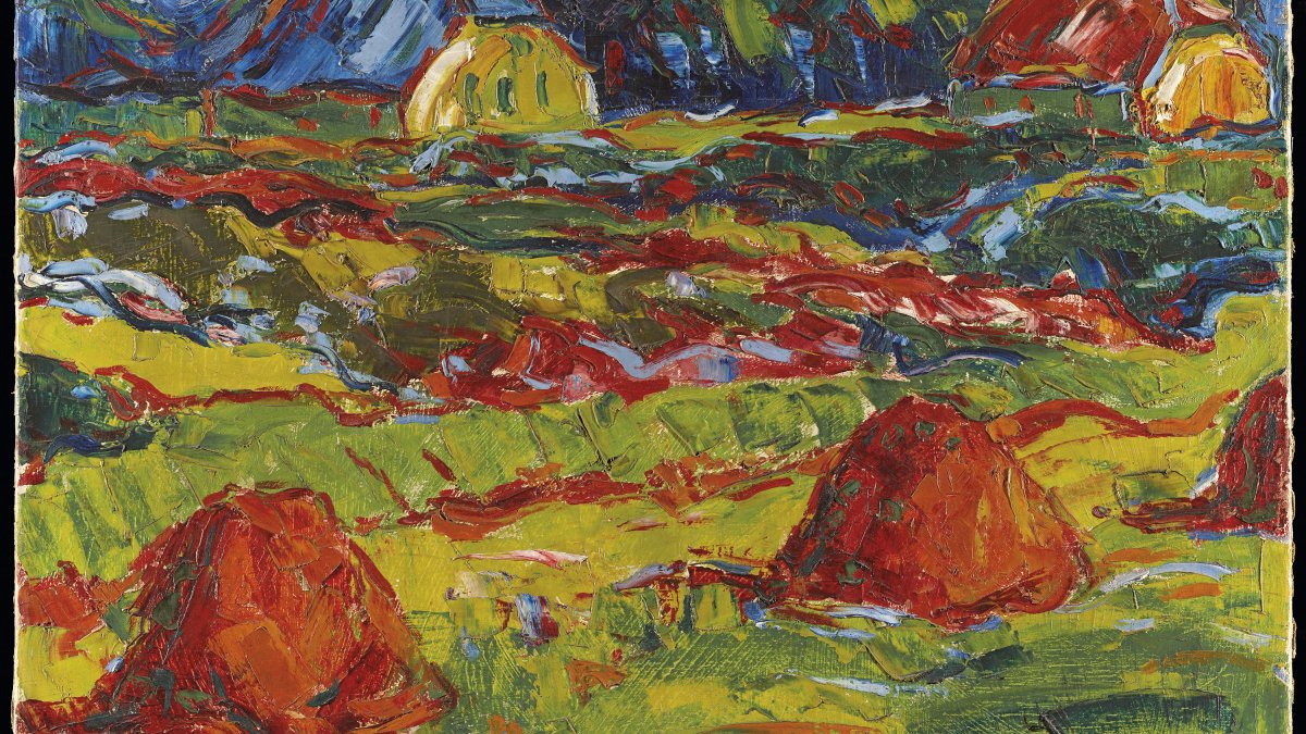 Autumn Landscape in Oldenburg - Schmidt-Rottluff, Karl. Museo Nacional ...