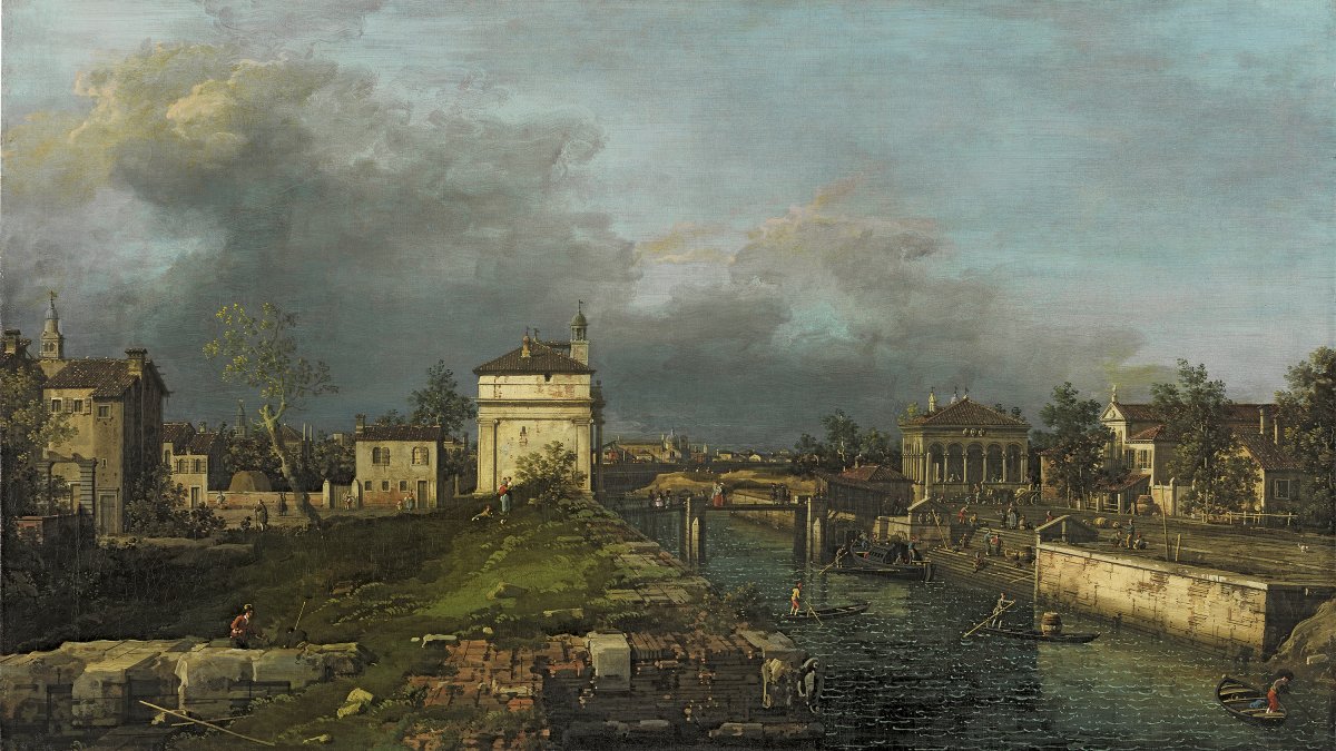 Porta Portello, Padua - Canaletto. Museo Nacional Thyssen-Bornemisza