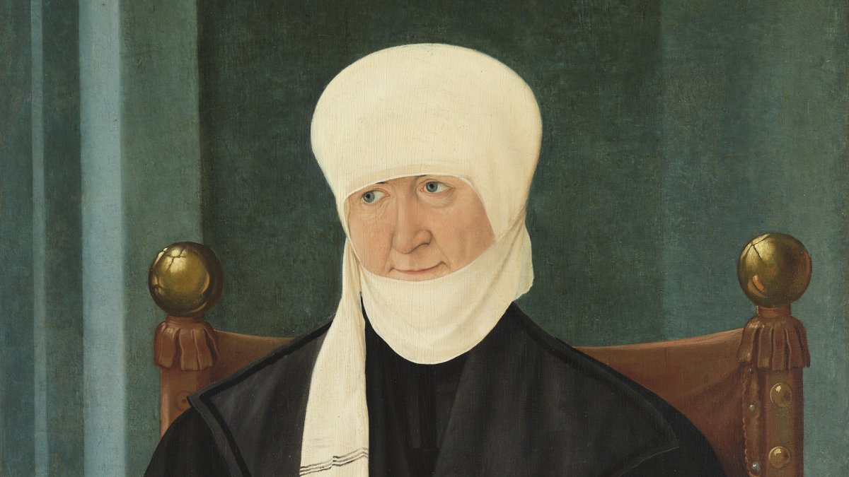 Retrato de una mujer de cincuenta y siete años - Mielich, Hans. Museo ... Retrato de una mujer de cincuenta y siete años - Mielich, Hans. Museo ...