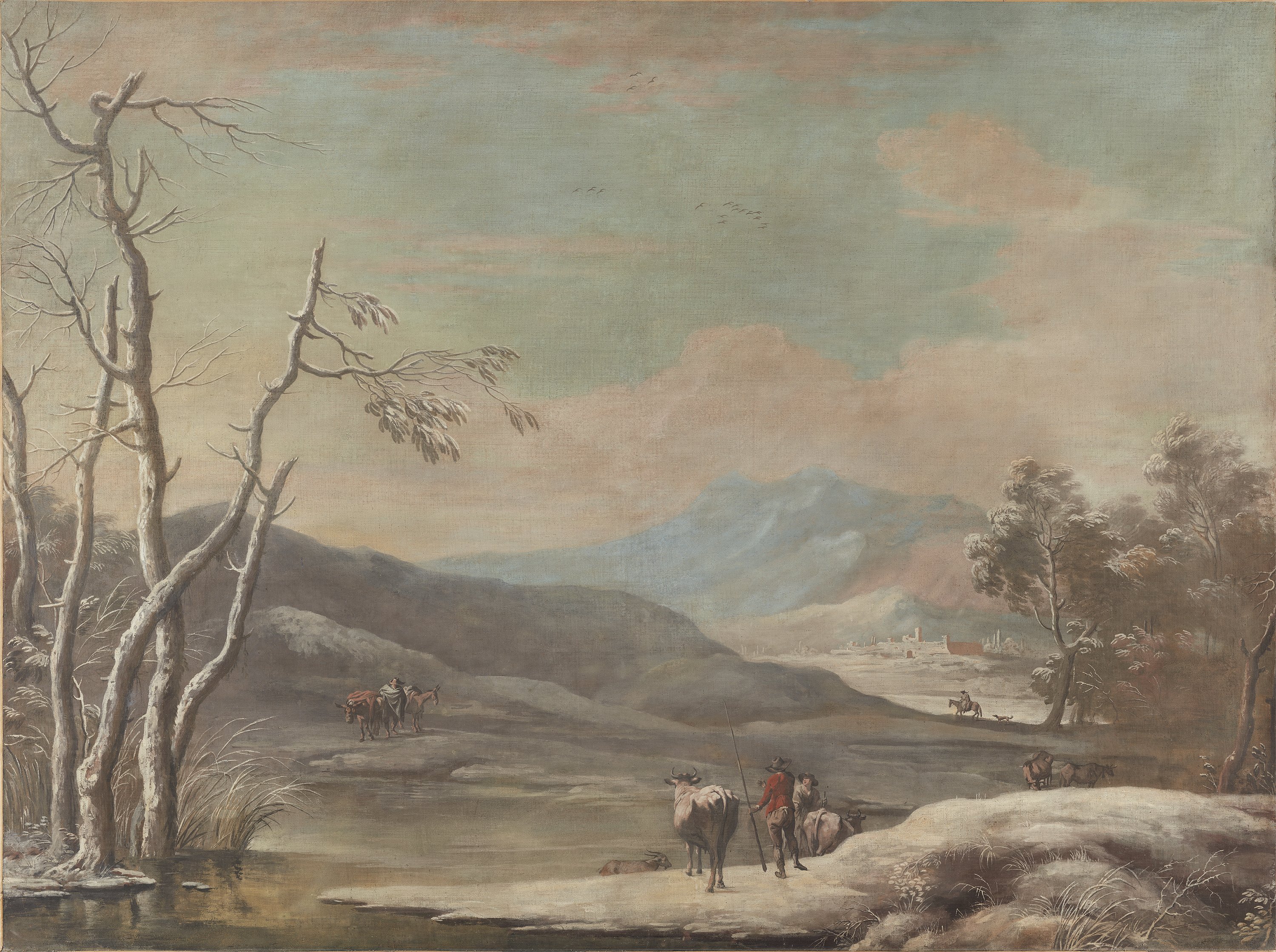 Winter Landscape - Ricci, Marco. Museo Nacional Thyssen-Bornemisza