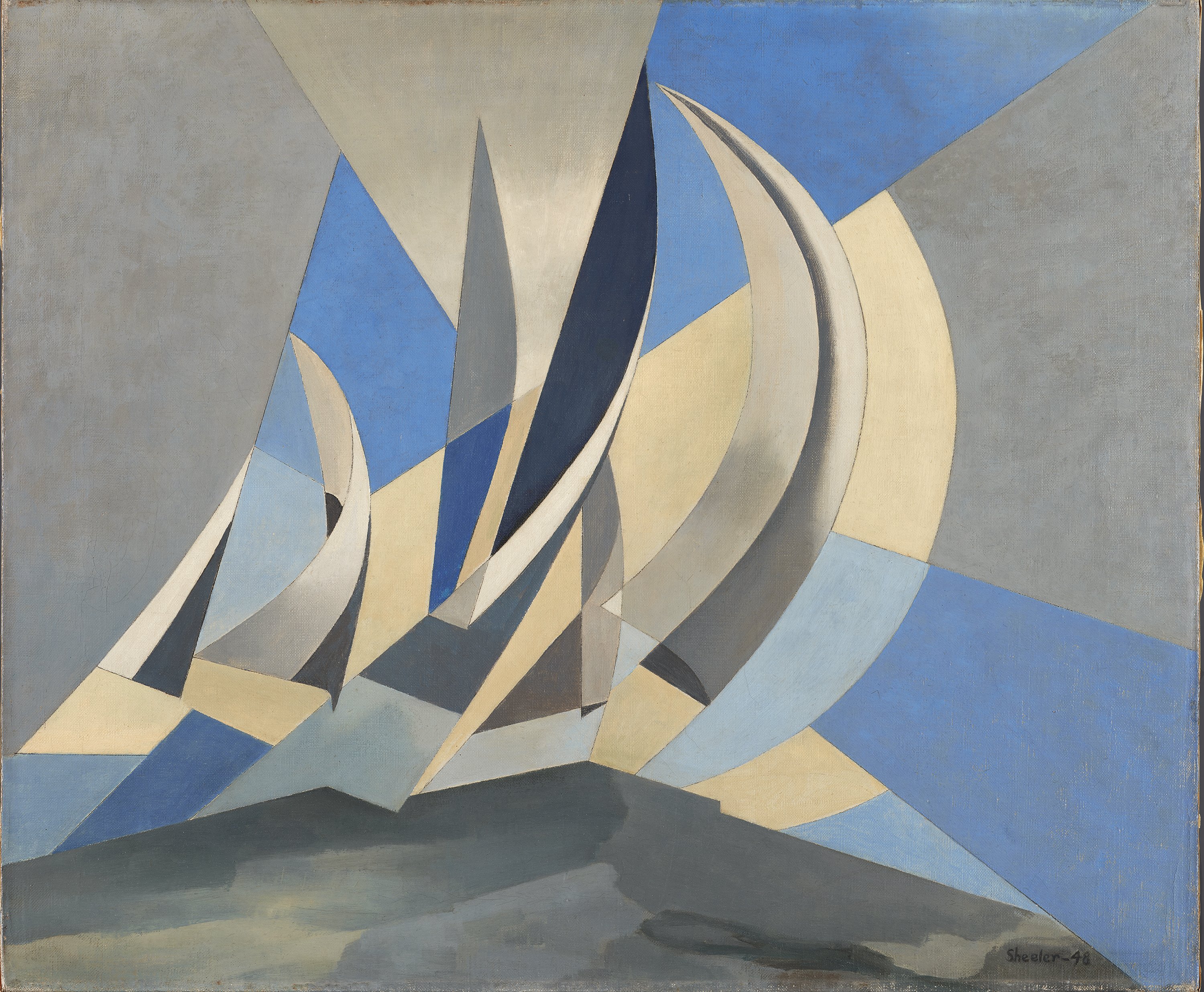Wind, Sea and Sail - Sheeler, Charles. Museo Nacional Thyssen-Bornemisza