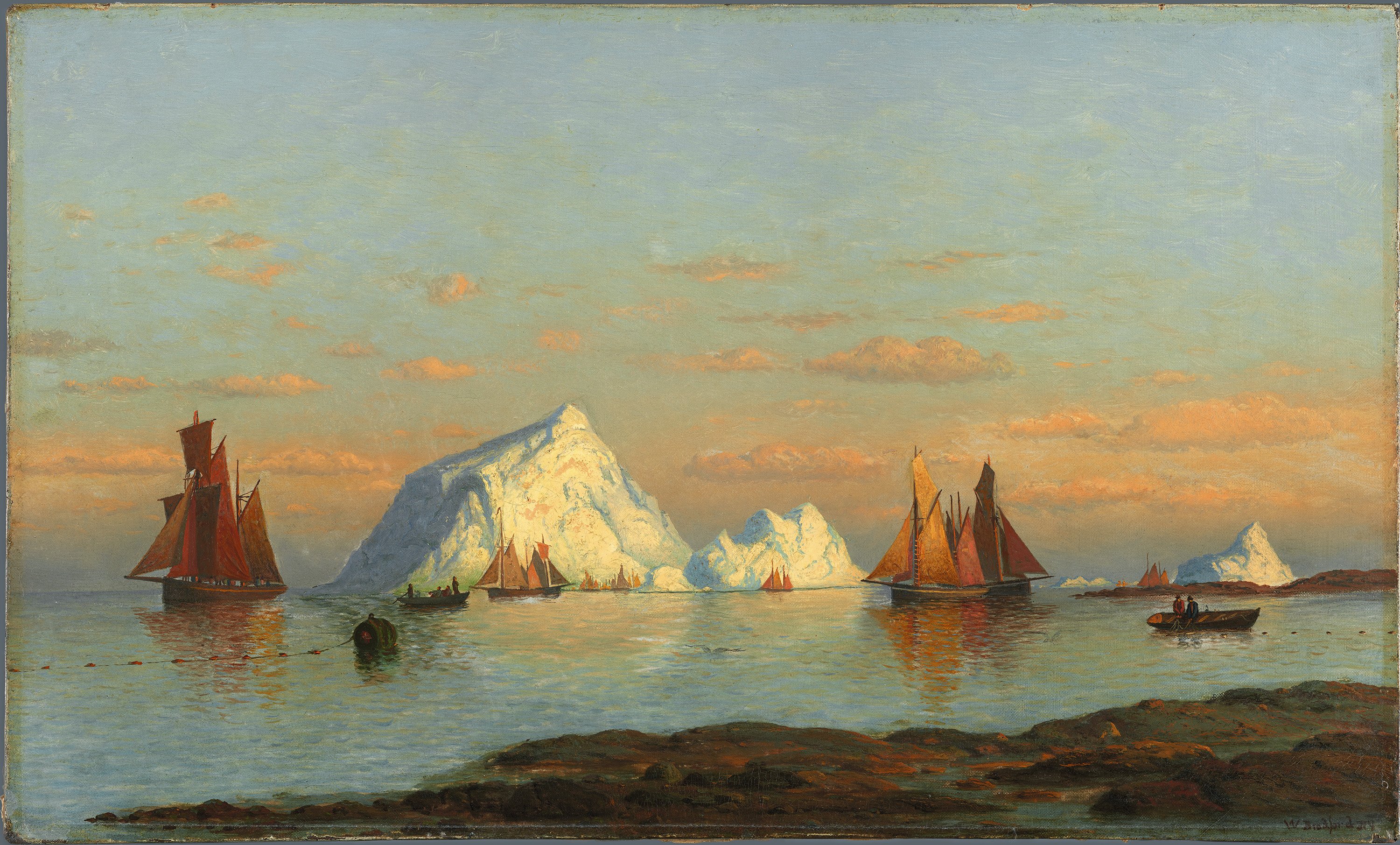 Pescadores en la costa de Labrador - Bradford, William. Museo Nacional ...
