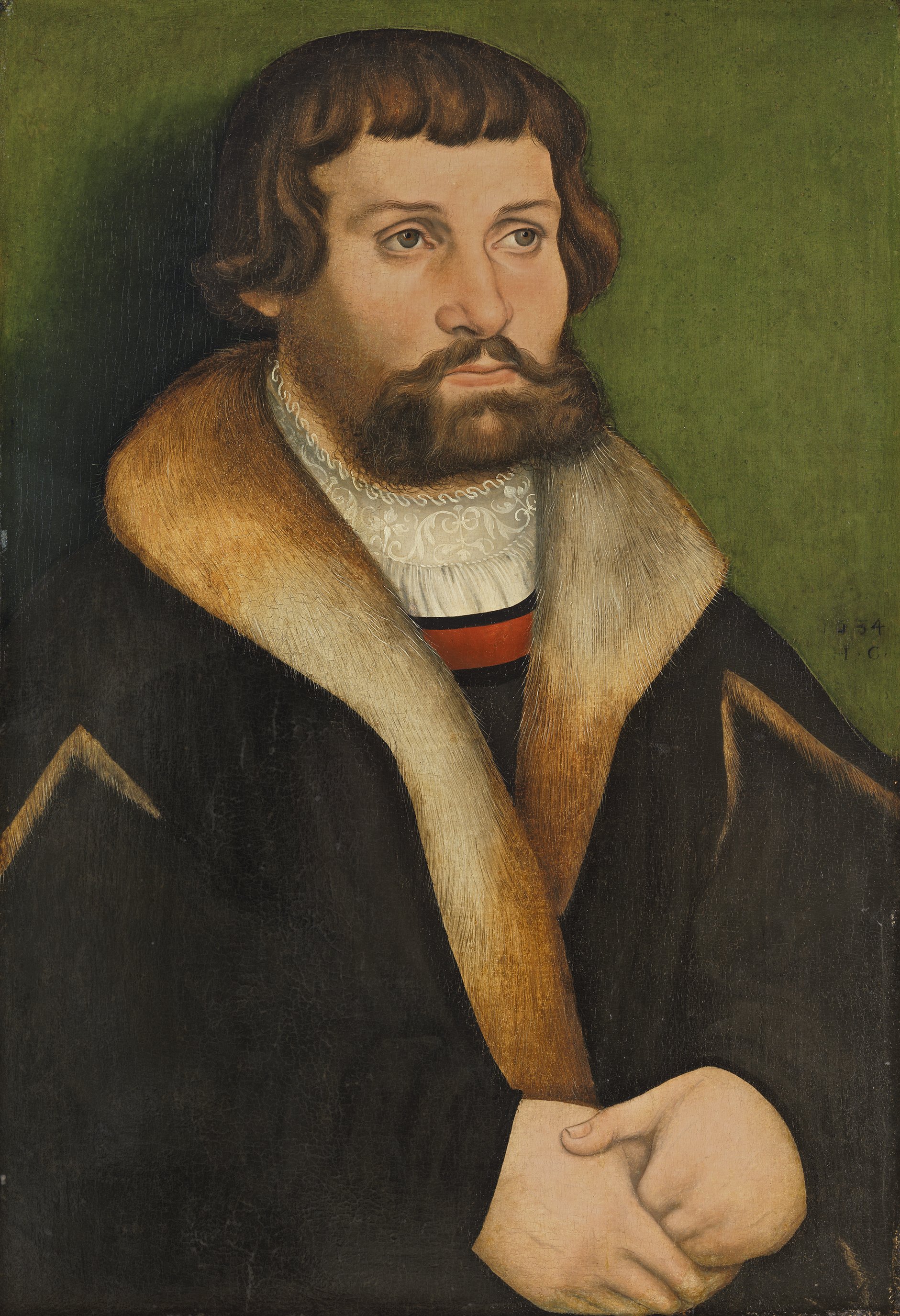 Portrait of a Bearded Man - Cranach, Hans. Museo Nacional Thyssen ...
