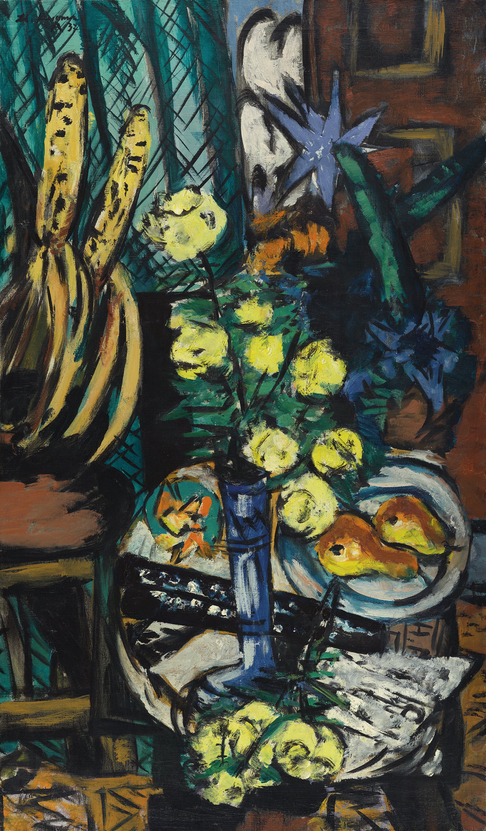 Still life with Yellow Roses - Beckmann, Max. Museo Nacional Thyssen ...