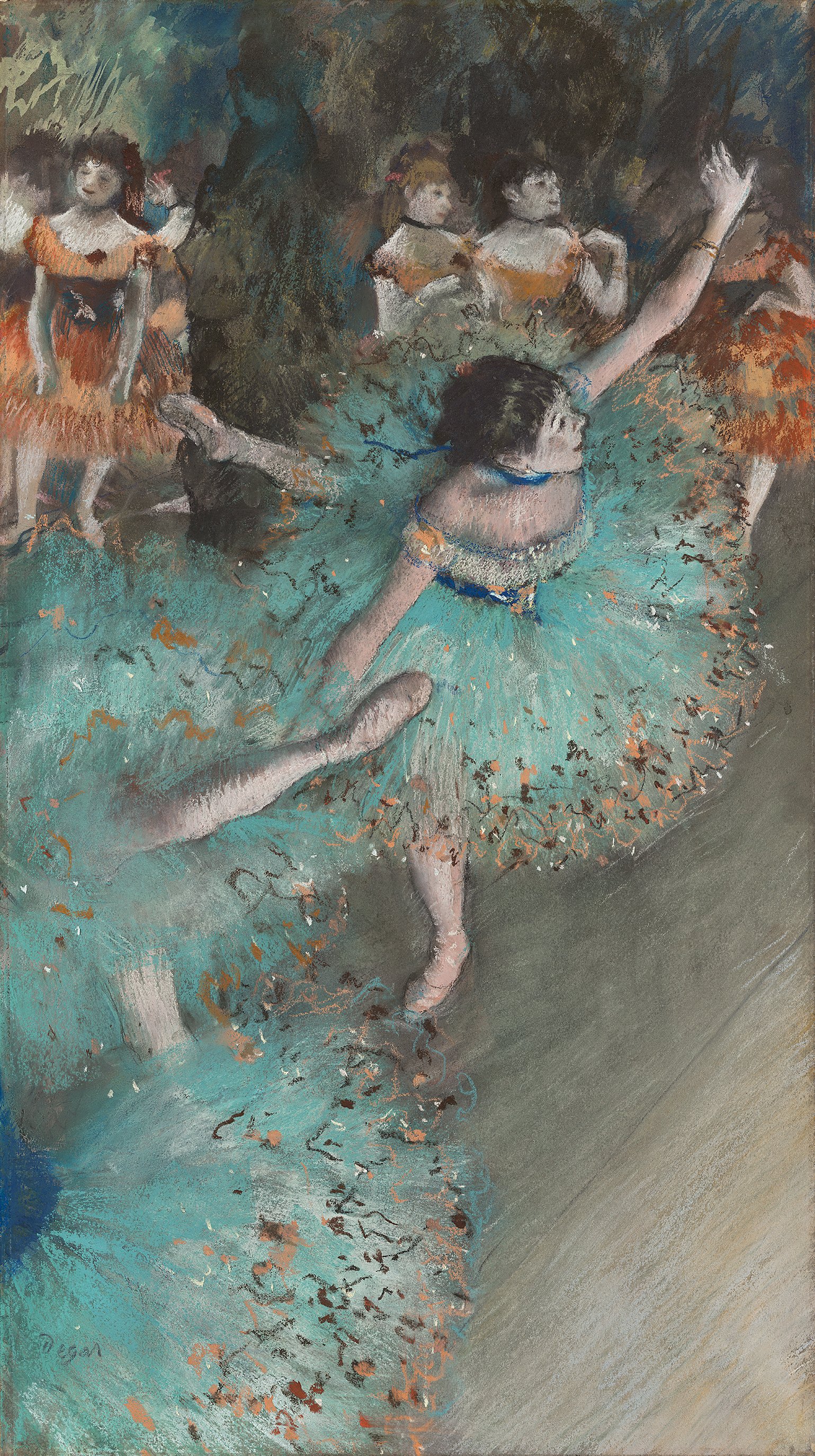 Swaying Dancer (Dancer in Green) - Degas, Edgar. Museo Nacional Thyssen ...