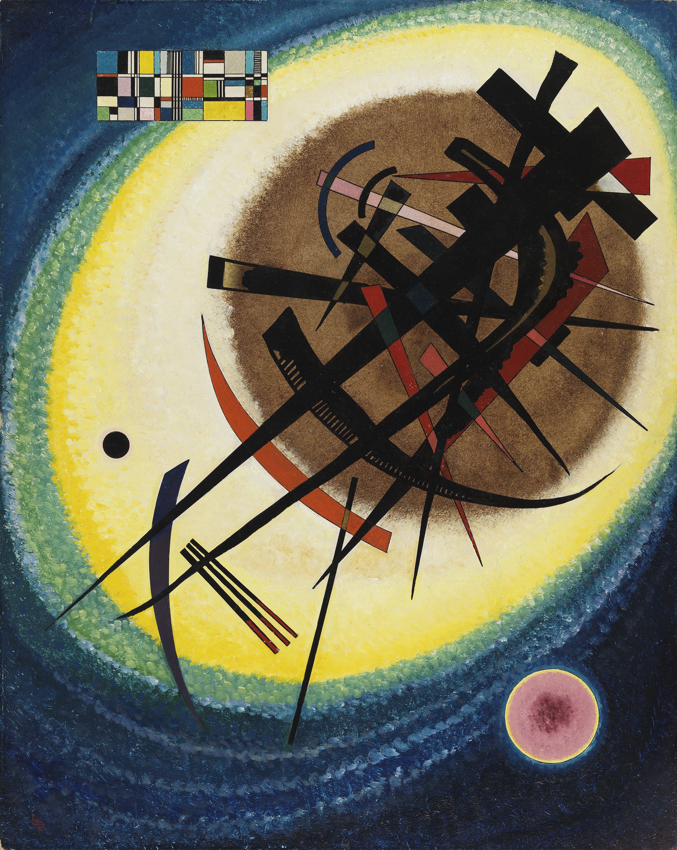 En el óvalo claro - Kandinsky, Wassily. Museo Nacional Thyssen-Bornemisza