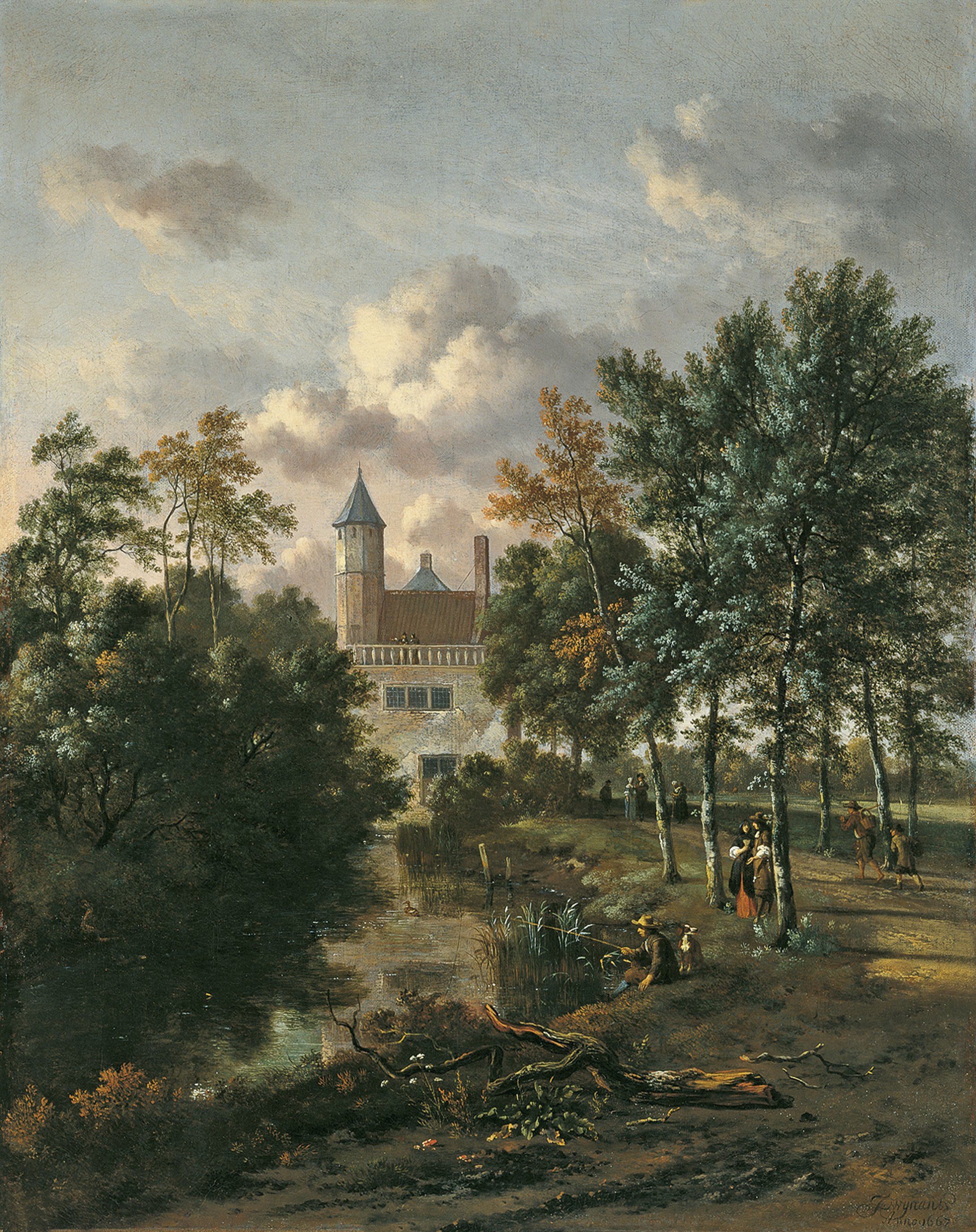 Castle in a Forest - Wijnants, Jan. Museo Nacional Thyssen-Bornemisza