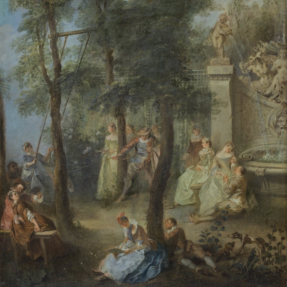El columpio - Fragonard, Jean-Honoré. Museo Nacional Thyssen-Bornemisza