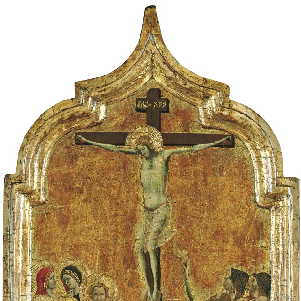 The Crucifixion - Bologna, Vitale da. Museo Nacional Thyssen-Bornemisza