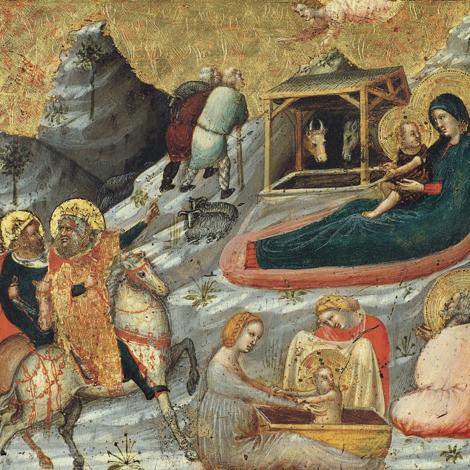 La Natividad - Gaddi, Taddeo. Museo Nacional Thyssen-Bornemisza