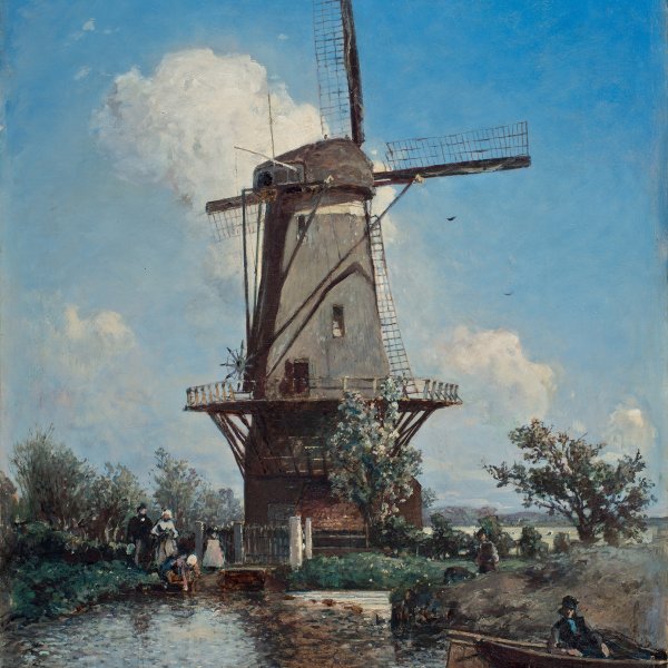 A View of the Harbour, Rotterdam - Jongkind, Johann Barthold. Museo ...