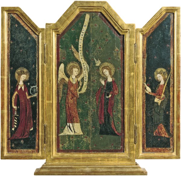 The Annunciation Triptych - Anonymous German artist active in Cologne ...